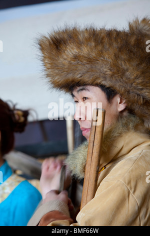 Daur man in traditional costume, Morin Dawa Daur Autonomous Banner ...