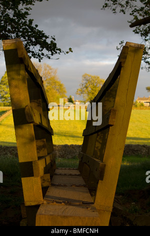 Bridge Over Stream, Evening, Summerbridge, Yorkshire, England Stock ...