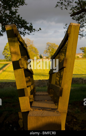 Bridge Over Stream, Evening, Summerbridge, Yorkshire, England Stock ...