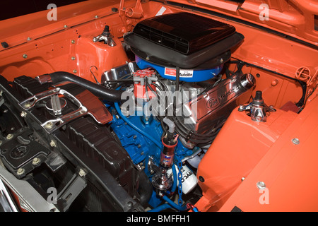 "^Customized ^V8 engine in ^1960s ^American car, California Stock Photo ...