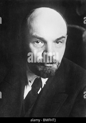 Communist leaders of the Soviet state: Lenin and Stalin. 1920s Stock ...