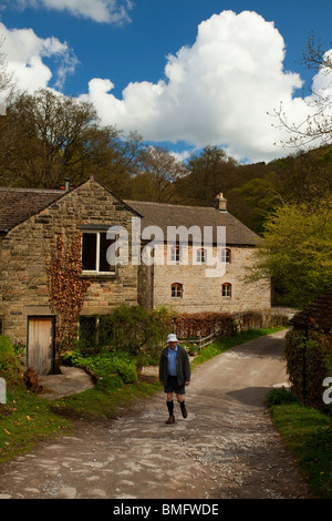 Padley Mill at Grindleford in Derbyshire Peak District England United ...