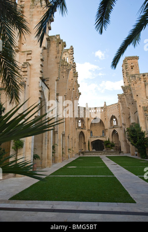 The incomplete church Eglesia Nova in Son Servera, Majorca in Spain ...