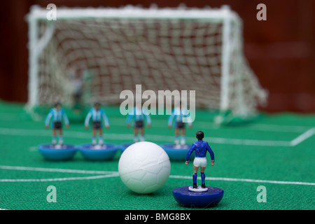 free kick with wall of players football soccer scene reinacted with ...