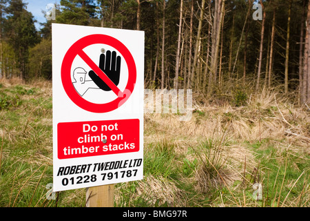 Deforestation, Nether Silton Woods, North York Moors, England Stock ...