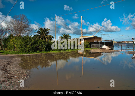 Detail of a Storm in Marina di Pisa, Italy, January 2010 Stock Photo ...