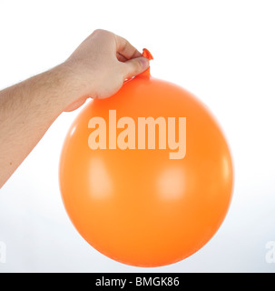 Ballon in a man's hand isolated Stock Photo - Alamy
