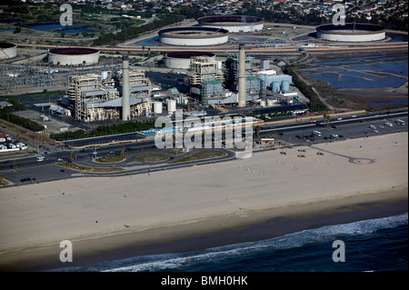 aerial view above Pacific Gas & Electric PG&E electrical power ...