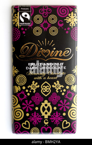 Divine Dark Chocolate Fruit and Nut Bar Stock Photo - Alamy