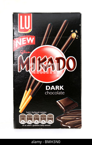 Mikado Dark Chocolate Sticks Stock Photo - Alamy
