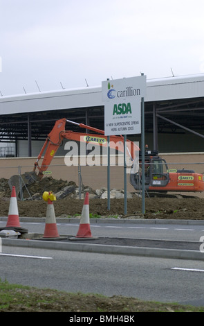 Construction of the biggest ASDA in Europe at Milton Keynes ...