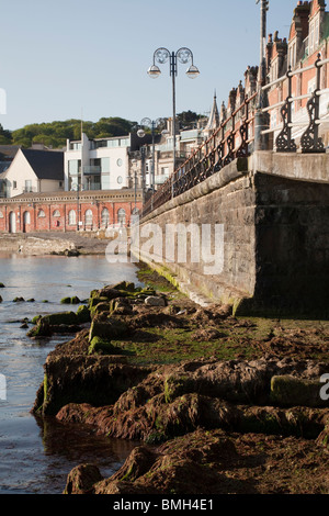 stone groynes and sea wall at Swanage bay Stock Photo - Alamy