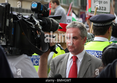 A TV News Reporter at the 'Freedom for Palestine' demonstration on ...