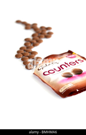 Galaxy Chocolate Counters Stock Photo - Alamy