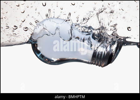 Light bulbs floating in water Stock Photo - Alamy