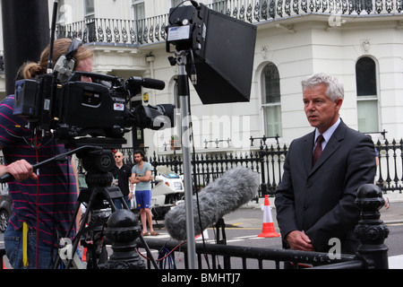 A TV News Reporter at the 'Freedom for Palestine' demonstration on ...
