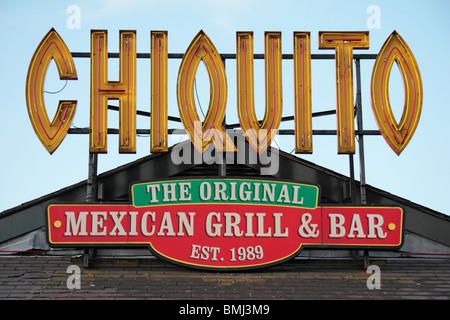 Chiquito restaurant bar & Mexican grill nestles under the modern Stock ...