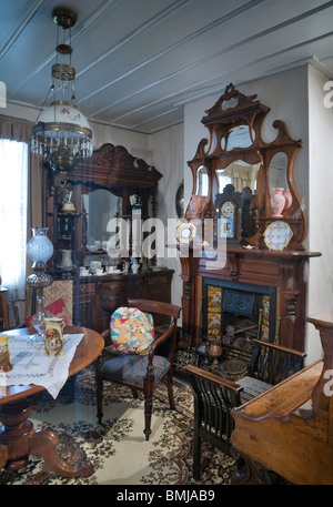 A nineteenth (XIX) century (1800s) living room with Victorian Stock ...