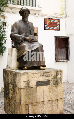 Plaza de Tiberiades, Cordoba, Spain. Statue of Maimonides. Moses ...