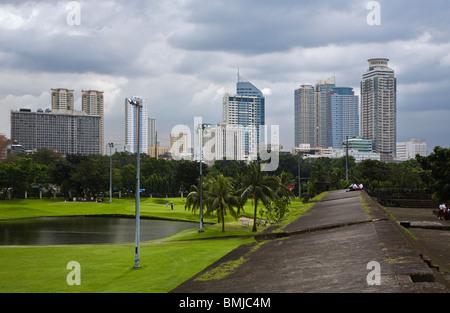 The CLUB INTRAMUROS GOLF COURSE as seen from the walls of the ...