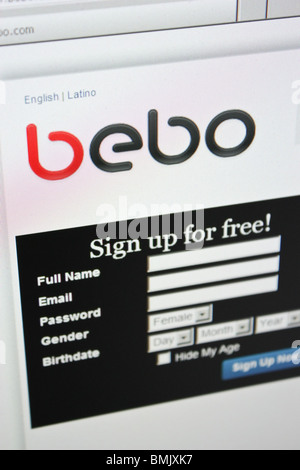bebo social networking commuity website internet Stock Photo - Alamy