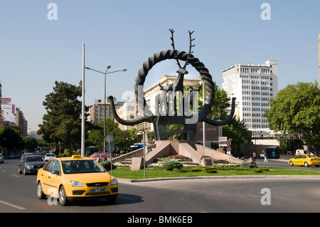 Hatti Monument Sihhiye Ataturk Cad Cadesi Ankara town city Turkey Stock ...