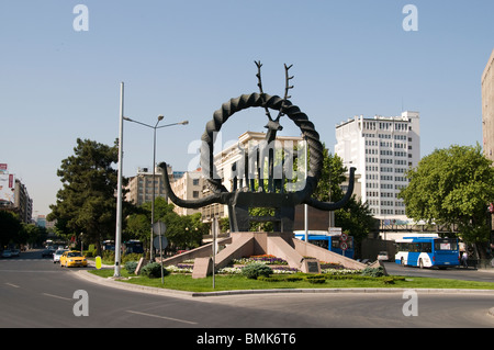 Hatti Monument Sihhiye Ataturk Cad Cadesi Ankara town city Turkey Stock ...