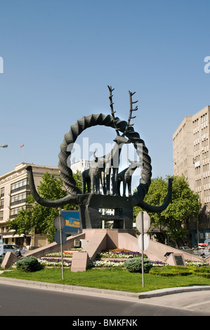 Hatti Monument Sihhiye Ataturk Cad Cadesi Ankara town city Turkey Stock ...