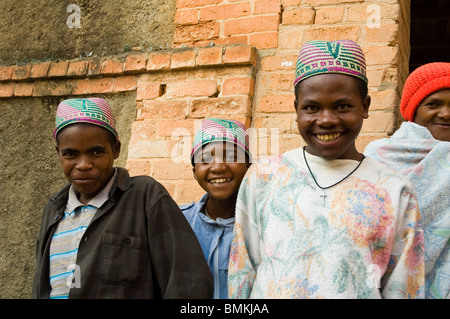Madagascar, Fianarantsoa. Young Muslim men Stock Photo - Alamy