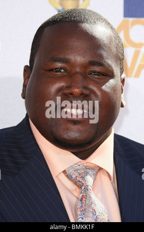 Quinton Aaron at the 2010 MTV Movie Awards held at the Gibson ...