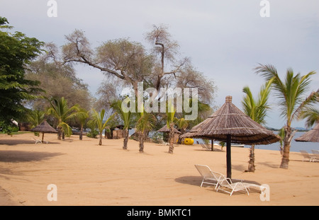 Africa; Malawi; Lake Malawi; Club Makakola; MV Sunbird on the Beach at ...