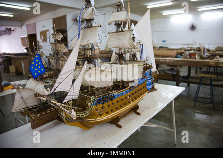 Mauritius, North Mauritius, Goodlands, Model Ship at Historic Marine ...