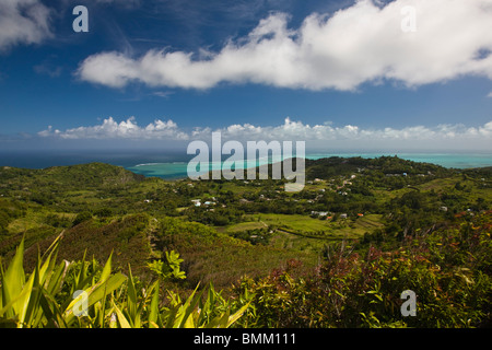 Mauritius, Rodrigues Island, South Rodrigues, view of lagoon from ...