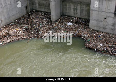 Human pollution of dams and water Stock Photo - Alamy