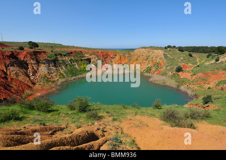 Bauxite Quarry with Lake at Otranto, Apulia Stock Photo - Alamy