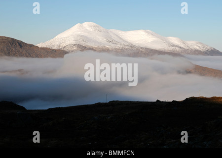 mcgillycuddys reeks killarney kerry ireland snow cover covered ...