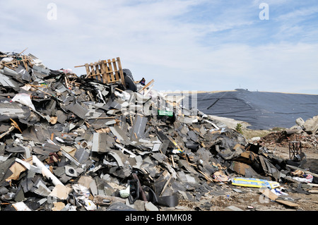 Asphalt shingles construction debris at landfill in Bourne ...