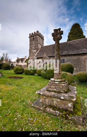 St Mary Church, Edgeworth, Gloucestershire, Cotswolds, UK Stock Photo ...