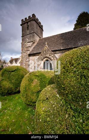 St Mary Church, Edgeworth, Gloucestershire, Cotswolds, UK Stock Photo ...