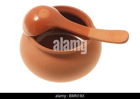 Clay Pot and Ladle Stock Photo - Alamy