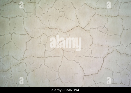 Cracks on the white plaster wall. Abstract design background Stock ...