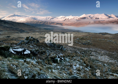 mcgillycuddys reeks killarney kerry ireland snow cover covered ...