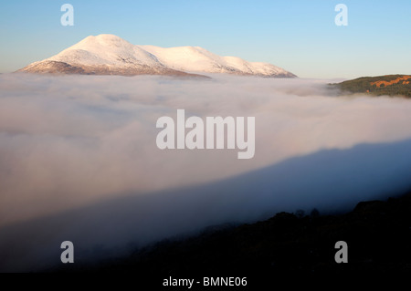 mcgillycuddys reeks killarney kerry ireland snow cover covered ...