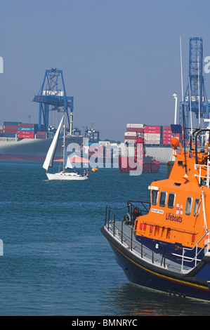 Container ships at Harwich, Essex, England UK Stock Photo - Alamy