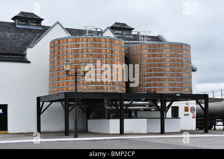 Wooden worm condensers. Dalwhinnie Whisky Distillery, Dalwhinnie ...