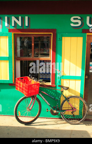 Bicycle, Roatan island, country Honduras Stock Photo - Alamy