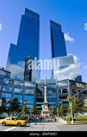 Time Warner Center glass towers in midtown Manhattan, Columbus Circle ...