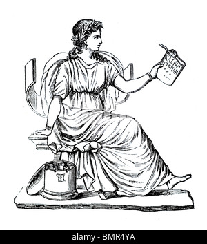Clio or Kleio, the muse of history in Greek mythology Stock Photo - Alamy