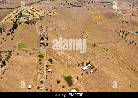 Aerial view of landscape near Boonah, Queensland, Australia Stock Photo ...