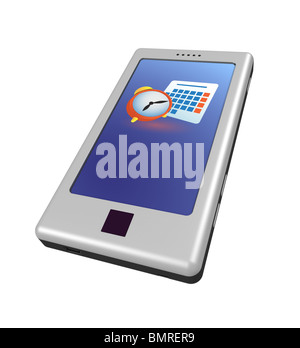 Three-dimensional model - a modern mobile phone Stock Photo - Alamy